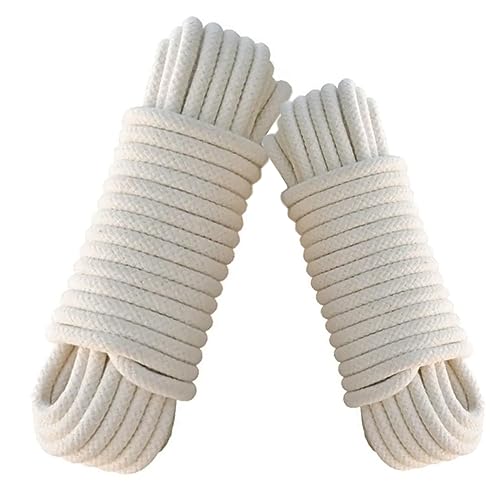 Natural Cotton Pulley Line, Weatherproof Clothesline Washing Line Rope ...