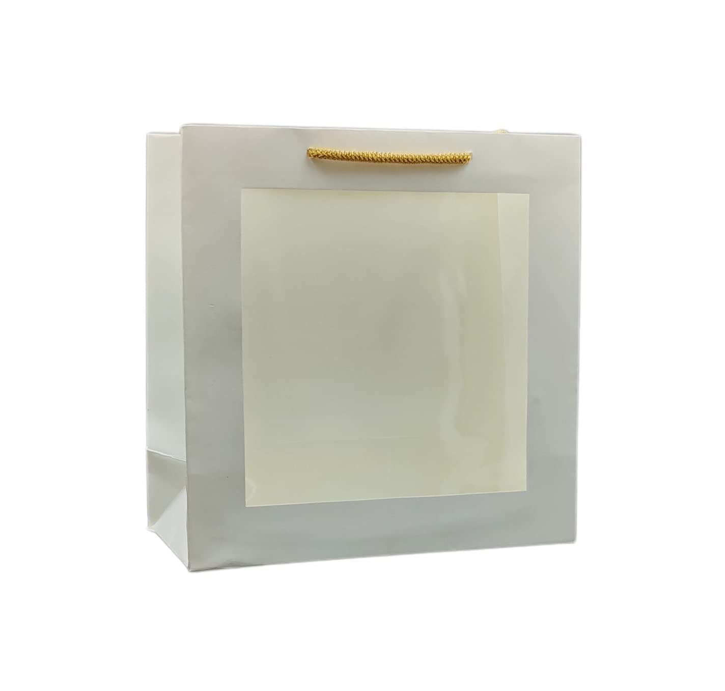 Arrow Paper Products White Transparent Window Bag Printed Gift Bags For ...