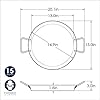 Amazon.com: Nordic Ware Paella Pan, 15-Inch, Tan: Home & Kitchen