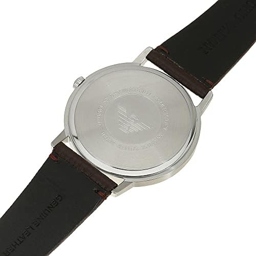 Emporio Armani Watch for Men, Three Hand Movement, 41 mm Silver ...
