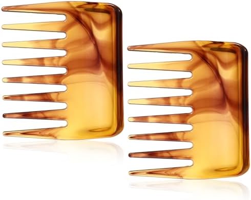 Amazon.com : Mini Wide Tooth Comb, 2 Pack Travel Detangling Comb ...