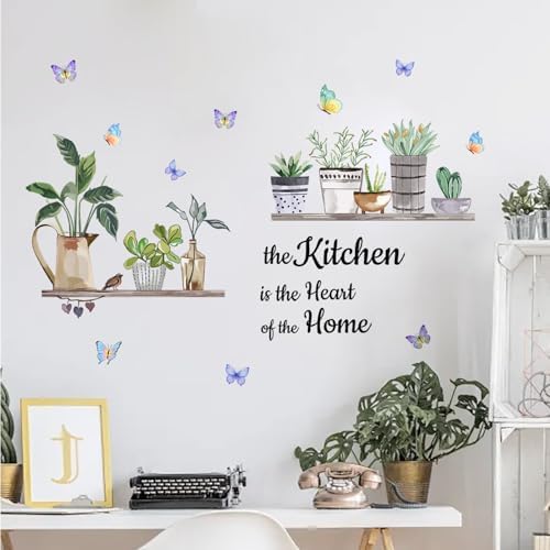 wondever Kitchen Food Wall Stickers Quotes The Kitchen is The Heart of ...