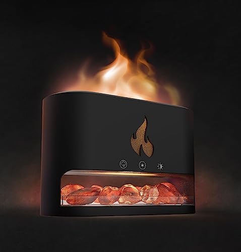 House of Quirk Plastic Flame Diffuser Essential Oil Fire Diffuser with ...