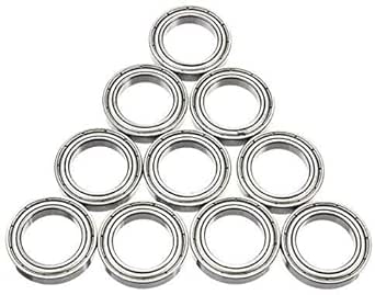 Pnzxi 10pcs 6803ZZ 17x26x5mm 6803Z 6803 Deep Groove Ball Bearings Low ...