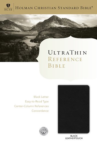 HCSB Ultrathin Reference Bible, Black Leathertouch: Amazon.co.uk ...