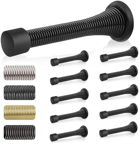 Amazon.com: 60 Pcs Spring Door Stopper with Rustproof Screw Rubber ...