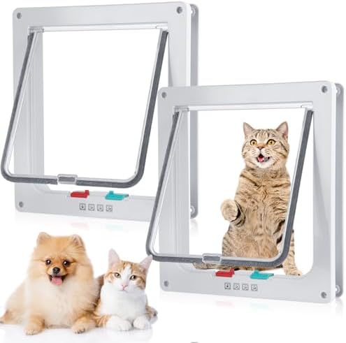 Amazon.com : Beeveer 2 Pcs 11" x 9.8" Extra Large Cat Door for Interior ...