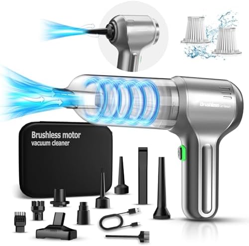 ThisWorx Car Vacuum Cleaner - LED Light, Portable, High Power Handheld ...