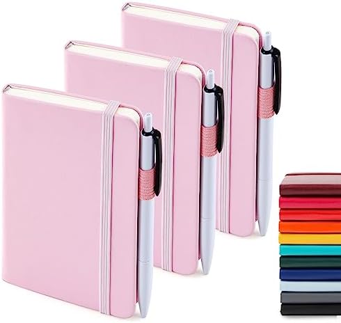 Amazon.com : feela 3 Pack Pocket Small Notebook Journals, Mini Cute ...