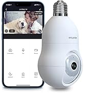 Amazon.com : LaView 4MP Bulb Security Camera 2.4GHz,360° 2K Security ...