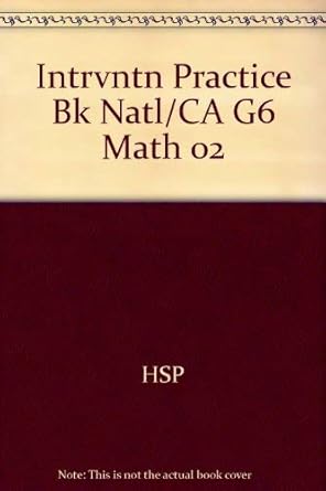 Amazon.com: Intervention Practice Book Grade 6 Harcourt Math 02: ...
