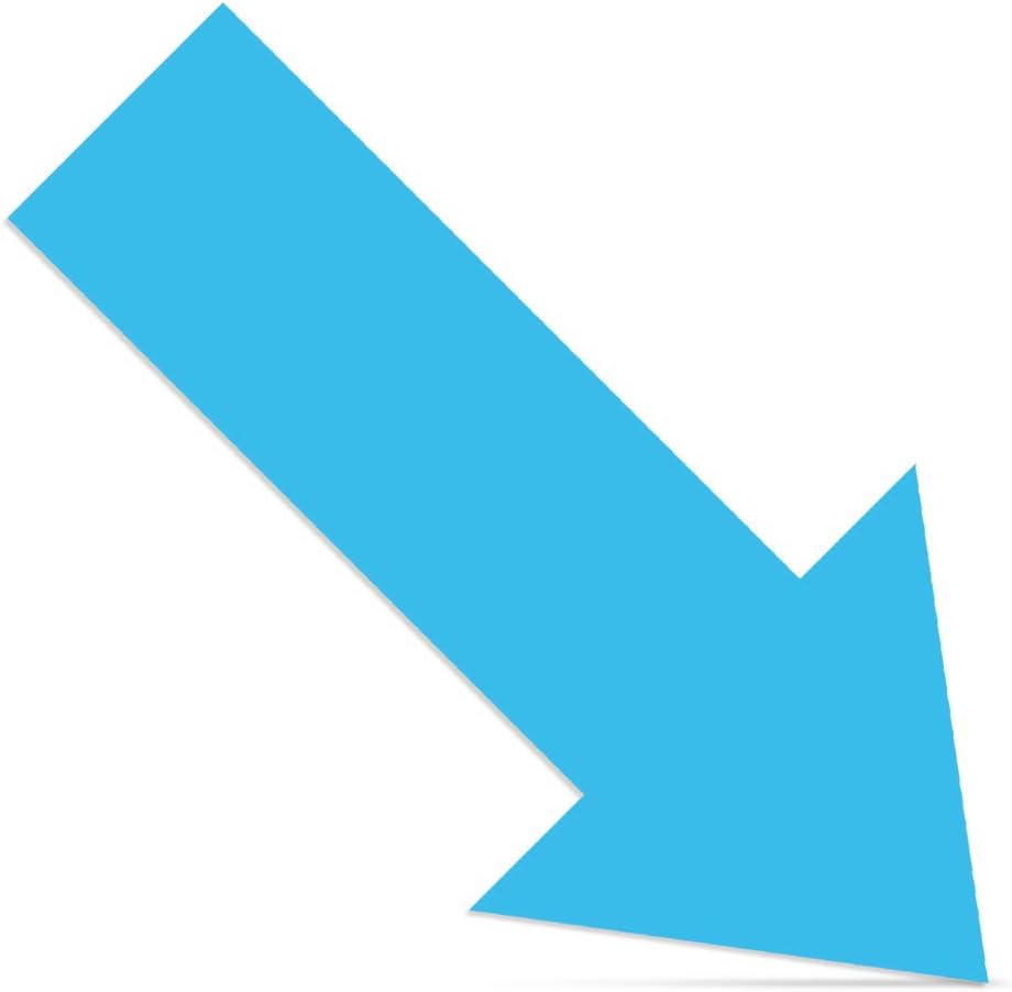 Amazon.com : 12 Inch Arrow Decal Removable Adhesive Arrow Stickers 24 ...