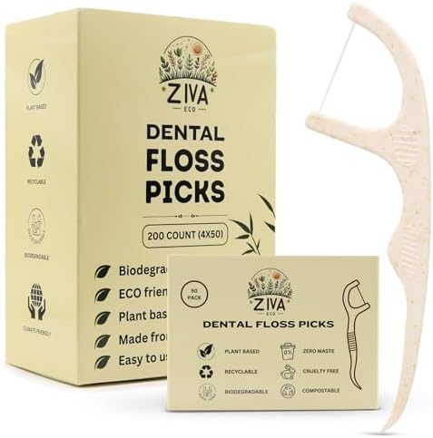 Amazon.com : Brightworks ECO Sustainable Floss Picks - 270 Count - PFAS ...