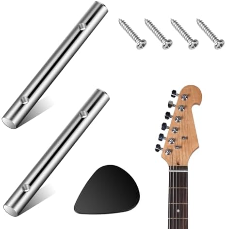 Amazon.com: 4Pack Guitar String Retainer Bar with 8pcs Mounting Screws ...