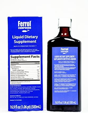 Amazon.com: Ferrol Compound-Liquid Dietary Supplement 16.9 fl oz (500ml ...