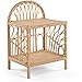 Amazon.com: KOUBOO Rattan Loop Nightstand, Natural Color, Medium, : Home & Kitchen
