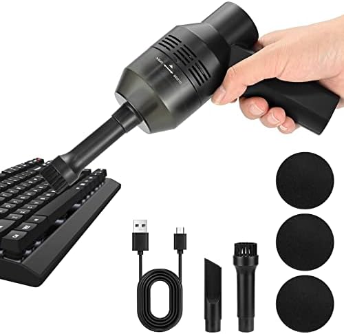 Keyboard Cleaner Powcan Mini Powerful Keyboard Vacuum USB Cordless ...