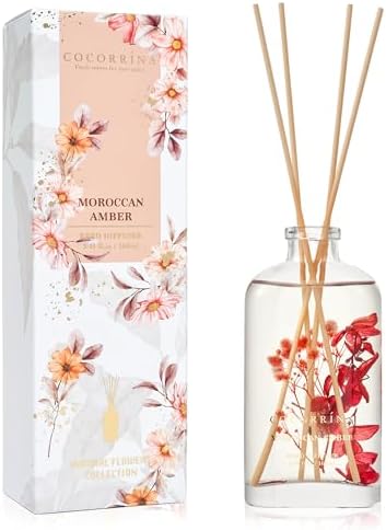 Amazon.com: COCORRÍNA Reed Diffuser - Clean Linen 5.41 oz Flower Reed ...