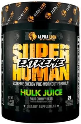 Amazon.com: ALPHA LION Superhuman Pump Pre Workout Powder, Caffeine ...