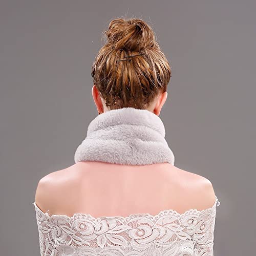 Buy Dressify - Autumn Winter Student Scarf/Girl Imitation Rabbit Fur ...