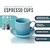 Amazon.com | 4oz. Espresso Cups Set of 4 With Matching Saucers ...