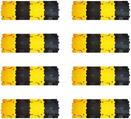 Robustt Plastic Speed Bump "1Mtr, 50mm" Road Reflectors (16 Yellow & 16 ...