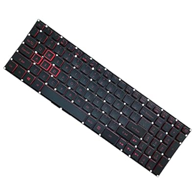 Teclado Frameless retroiluminado vermelho para Acer Nitro 5 AN515