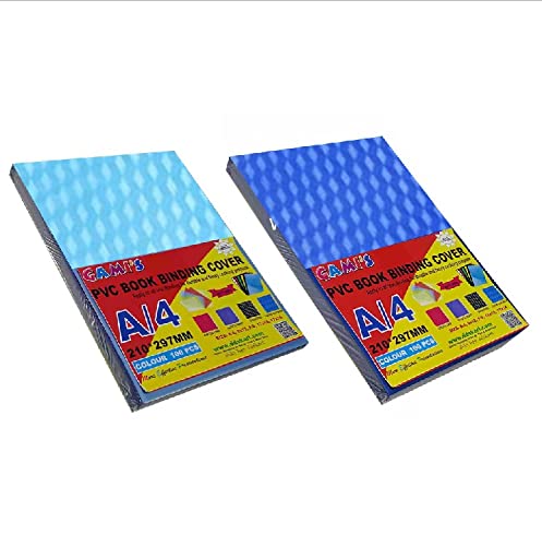 GMP A4 PVC Book Binding Sheet Super Diamond-100 Set(Blue T +Blue O ...