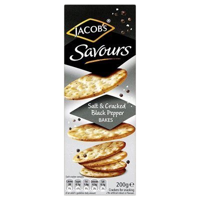 Amazon.com : Jacobs Savours Salt and Black Pepper Bakes 200g by Yulo ...
