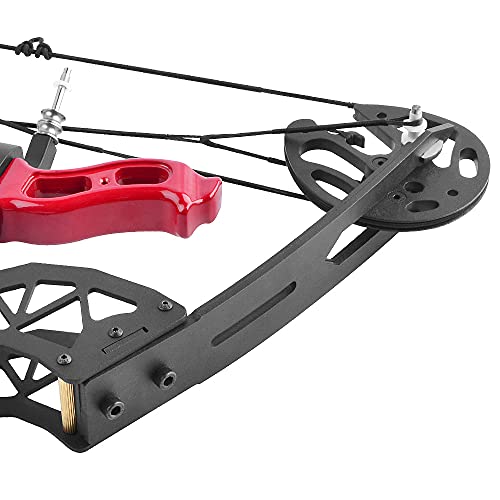 SHARROW Archery Mini Compound Bow and Arrows Set 25lbs Adult Hunting ...