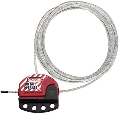Amazon.com: Master Lock S806CBL15, Adjustable Cable Lockout, 15ft (4.6 ...