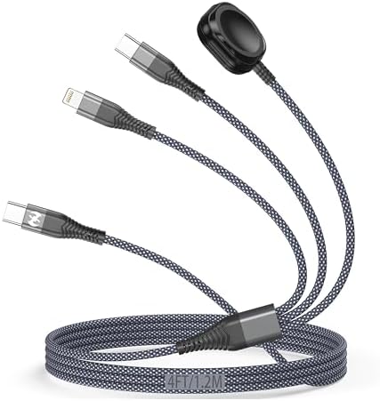 Amazon.com: Upgraded Apple Watch Charger 6FT Magnetic Multi Charging ...
