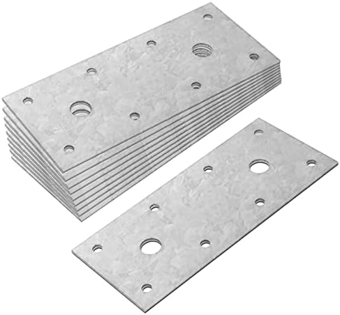 Amazon.com: MOUNTAIN_ARK 10 Pack 5-1/2" x 2-3/8" Flat Tie Mending Plate ...