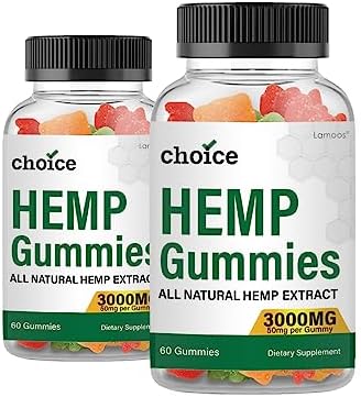 Amazon.com: Choice Hemp Gummies (2 Pack, 120 Gummies) : Health & Household