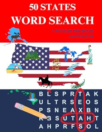 50 States Word Search: 2 Puzzles per State!: Press, Krilaina ...
