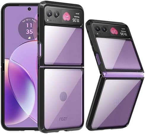 Amazon.com: RMOCR Case Compatible with Moto Razr+ Plus 2024, Clear Shockproof Phone Cover,Ultra ...