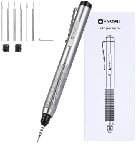 HARDELL Engraving Tool, Cordless USB Rechargable Engraver Pen, Portable ...