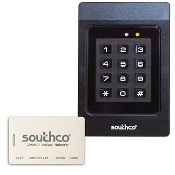 Southco EA-P1 Series Proximity Reader with 2 Cards, 12V, Black : Amazon ...