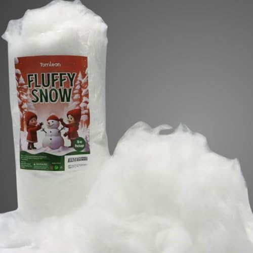 Amazon.com: Christmas Fake Snow Decor: 16 oz of Fluffy, Cotton-Like ...