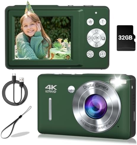 Amazon.com : Digital Camera, 44MP Compact Camera, FHD 1080P Point and ...