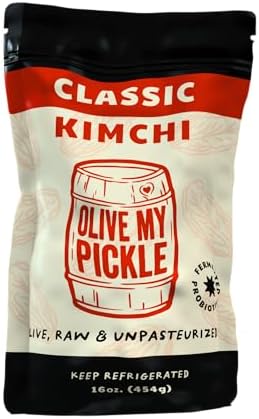 Amazon.com: Olive My Pickle Organic Kimchi Fermented - 16 oz | 1 Pack ...