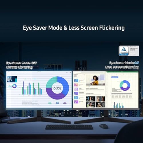 Samsung 27-inch (68.59cm) FHD, IPS Display, 100 Hz, 1920 x 1080 Flat Monitor, Bezel Less Design ...