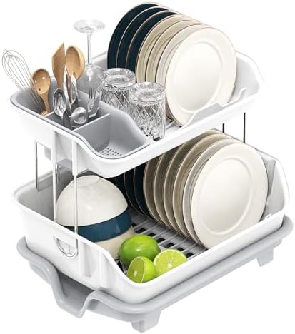 Amazon.com - Akalin Dish Drying Rack-2 Tier,Double Layer Dish Racks for ...