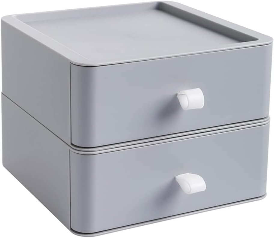 Plastic Storage Box Boxes with Drawers for Home Office Stackable ...