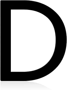 Amazon.com: 2 Inch Metal Letters, Black Stainless Steel House Address ...