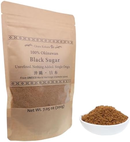 Amazon.com: Chura Kokuto Okinawan Black Sugar (Brown Sugar) Powder ...