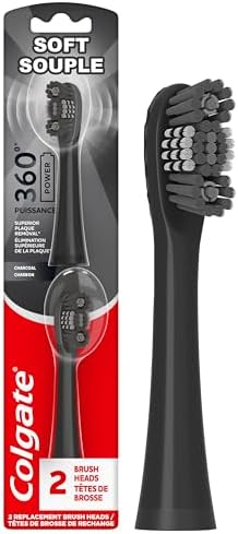 Amazon.com: Colgate 360 Power Charcoal Replacement Toothbrush Heads ...