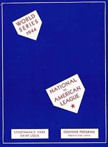 Amazon.com: 1944 World Series Program Vintage from Sportsman's Park in ...