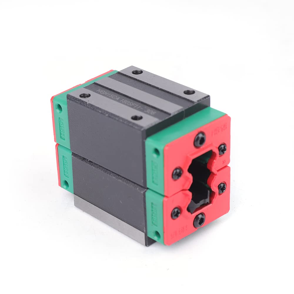 2pcs Linear Rail Sliding Block, HGH15CA Linear Block Steel Sliding ...