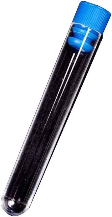 Amazon.com: PULABO 10 Pieces Reusable Plastic Test Tubes Rimless Caps ...